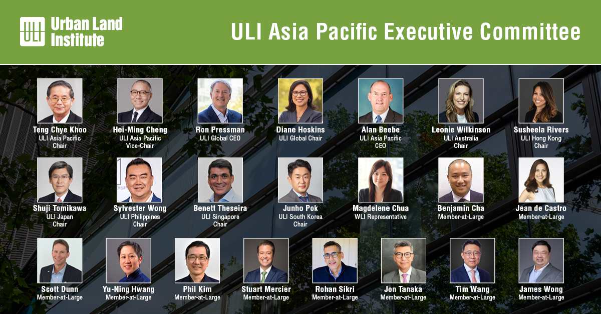 Urban Land Institute Welcomes New Members to Asia Pacific Executive Committee and Global ...